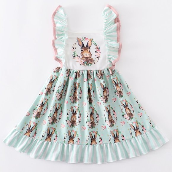 Dresses | Boutique Easter Bunny Peter Rabbit Girls Sleeveless Ruffle ...